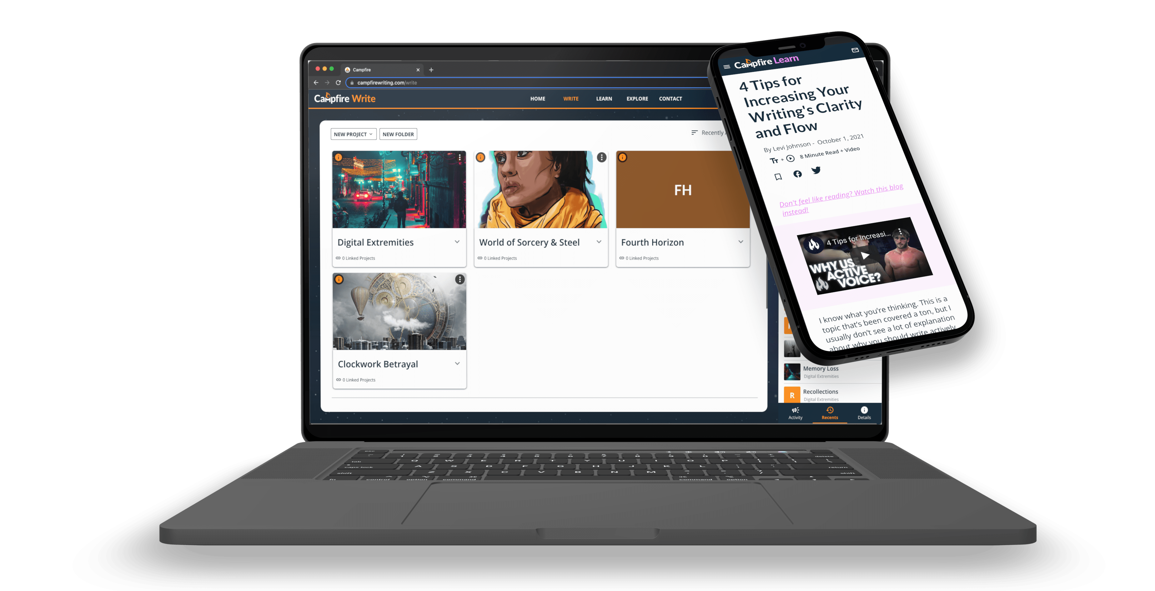 Desktop and Mobile Apps | Campfire for Authors